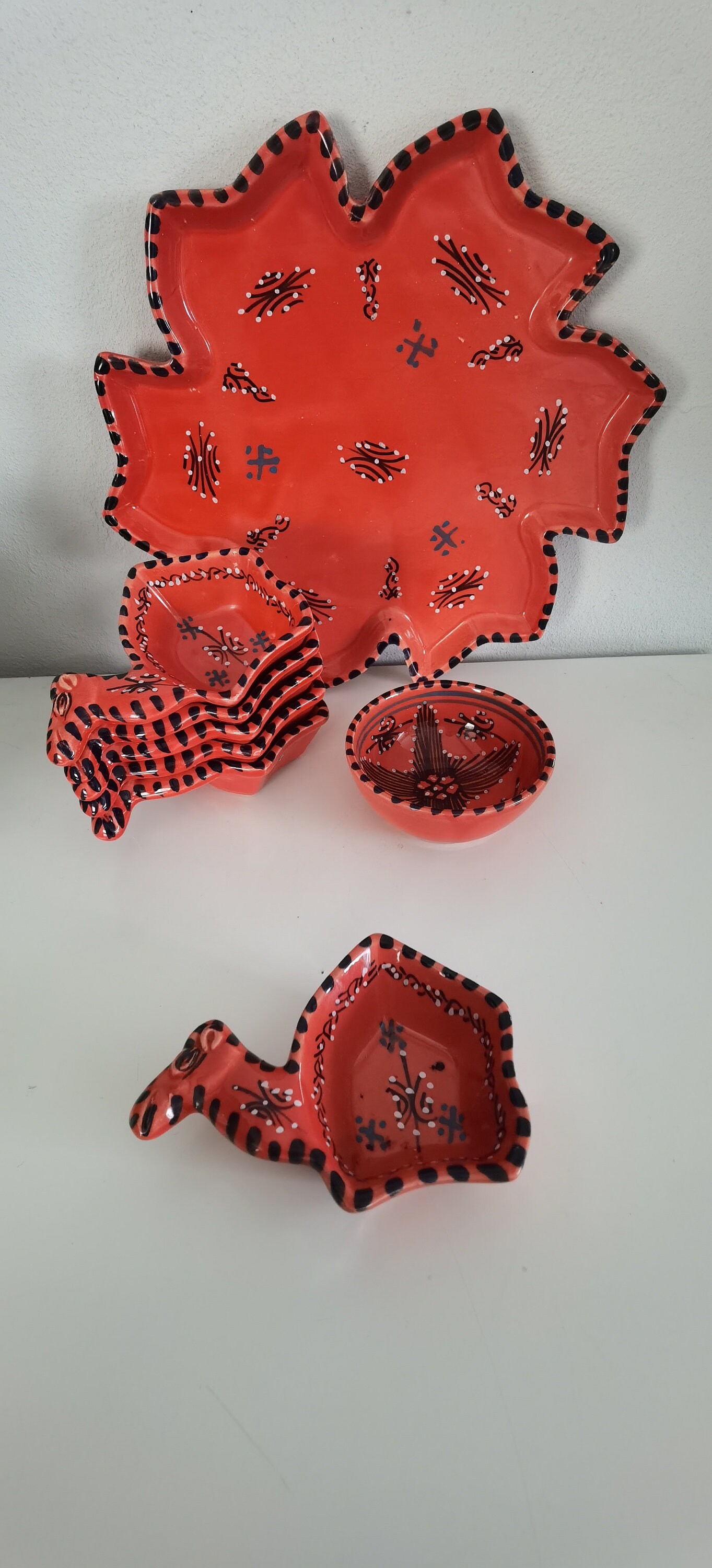 Set of Six Vintage Plates in the Shape of a Camel a Round - Etsy