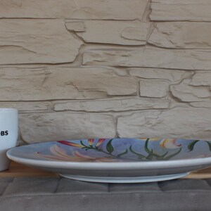 Stunning Large Ceramic Siaki Collectors Plate LILIES Flowers, Floral ...