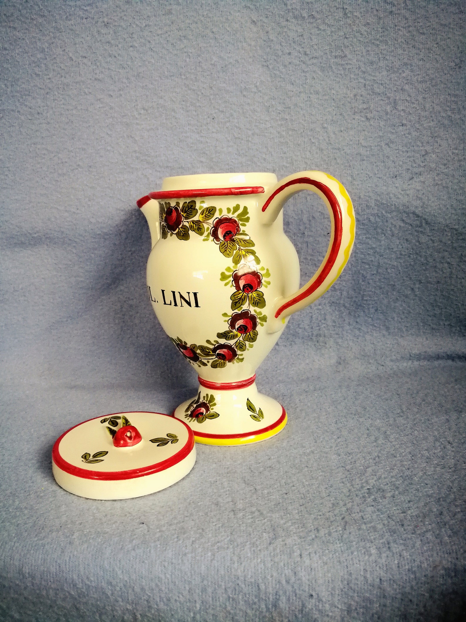 Vintage Holland Ceramic Ol.lini Pitcher Decanter Jug Antique - Etsy