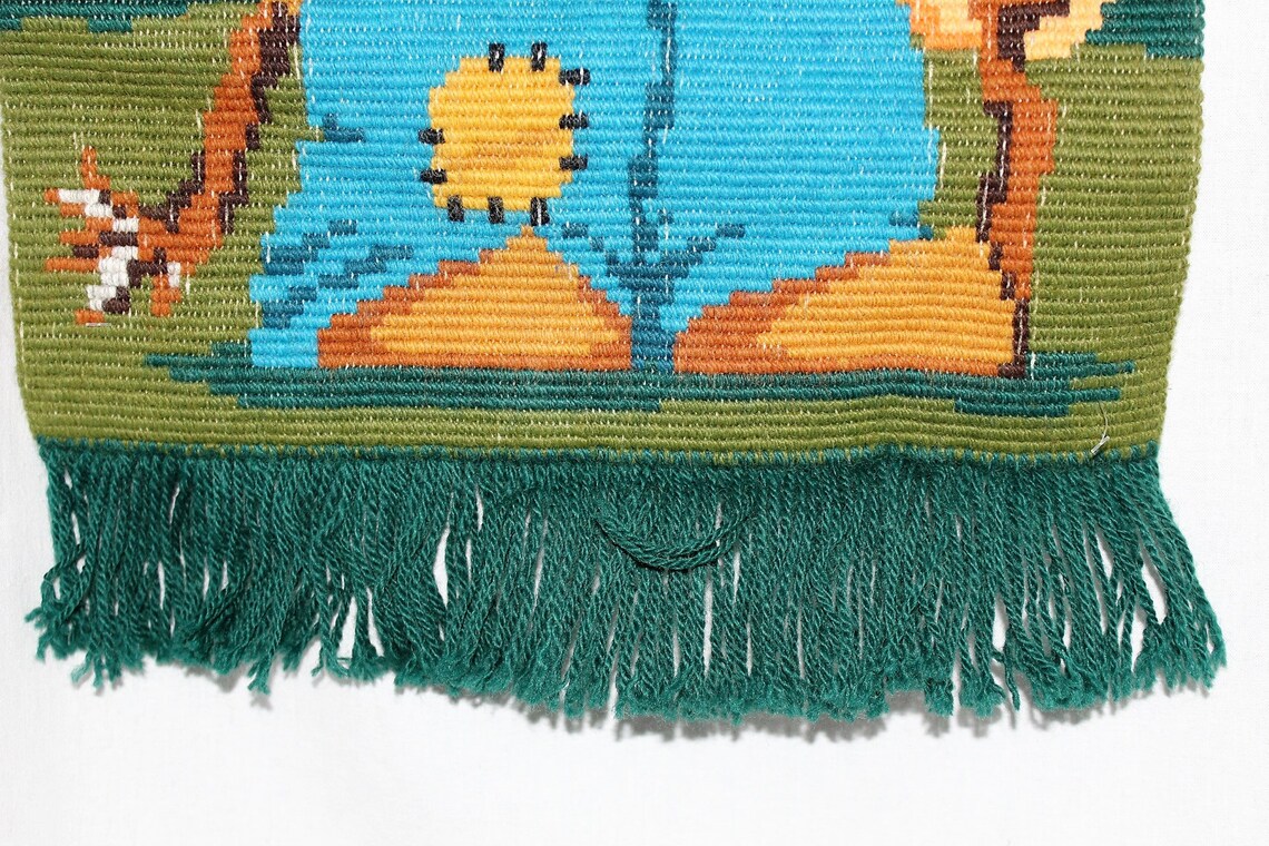 Vintage Norwegian Cross Stitch Troll Picture Norway Forest | Etsy