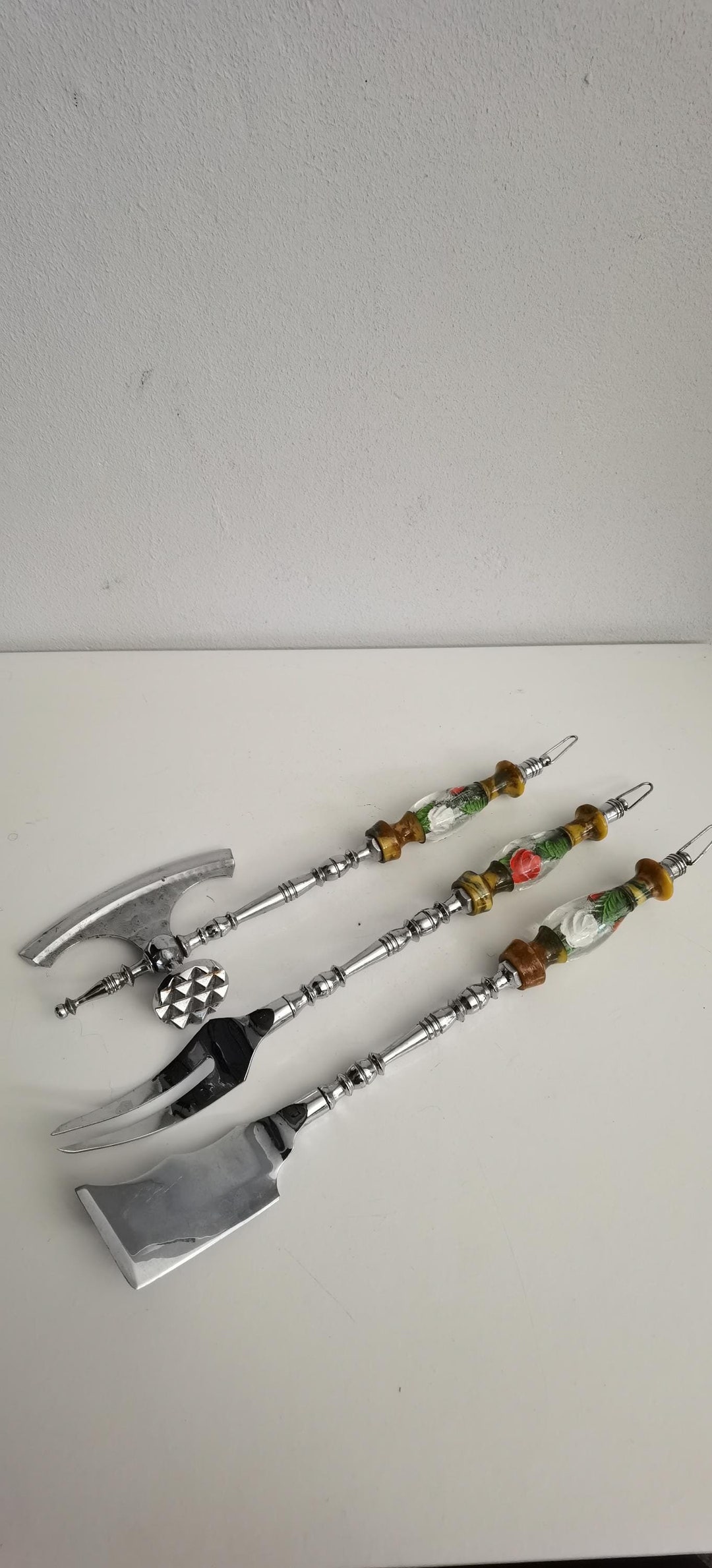 Vintage Soviet Kitchen Tools Set, Meat Hammer, Meat Fork, Knife ...