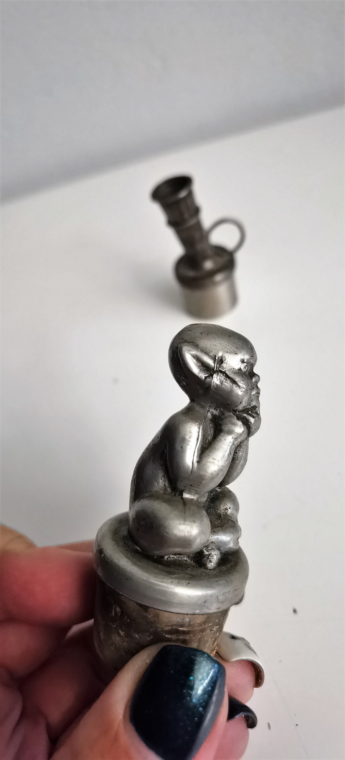 Antique Vintage Metal and Cork Bottle Stopper , Old Bar Tool, Equipment ...