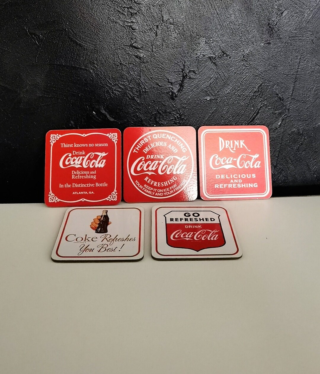 Vintage Coke Coasters ~ Coasters ~ Vintage Signs ~ Bar Decor ~ Home ...