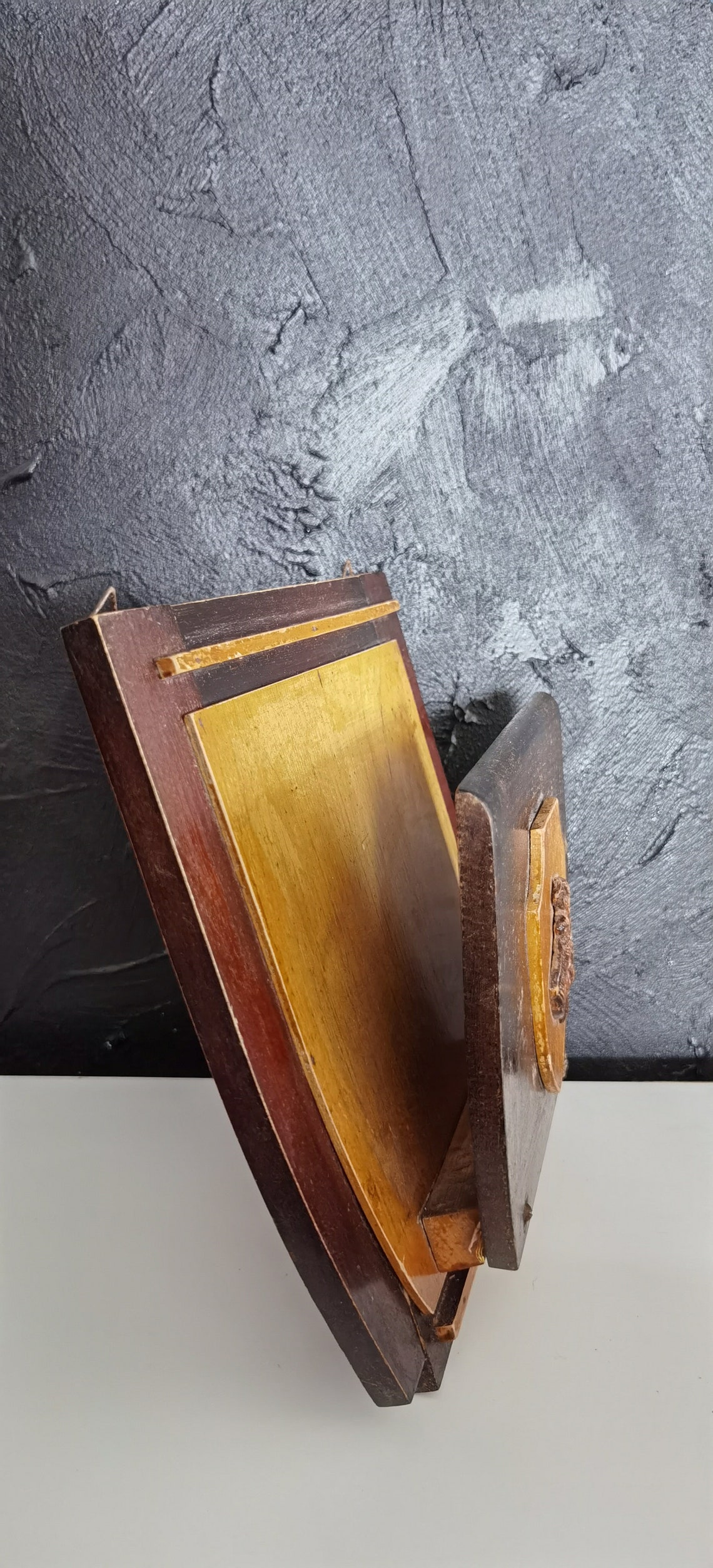 Vintage Wood Newspaper Holder Wooden Magazine Rack Wall - Etsy