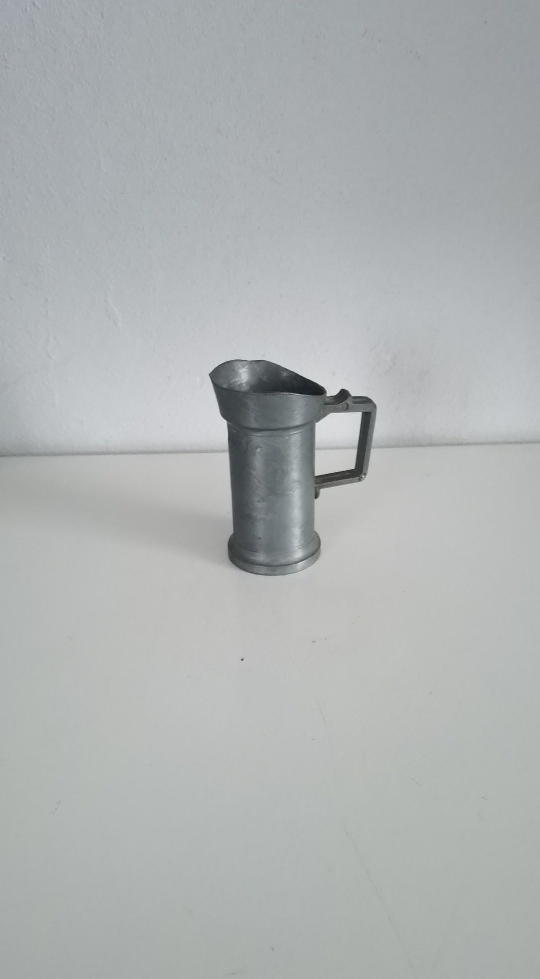 Vintage Old German Pewter Measuring Cup, Measuring Tankard Antique ...