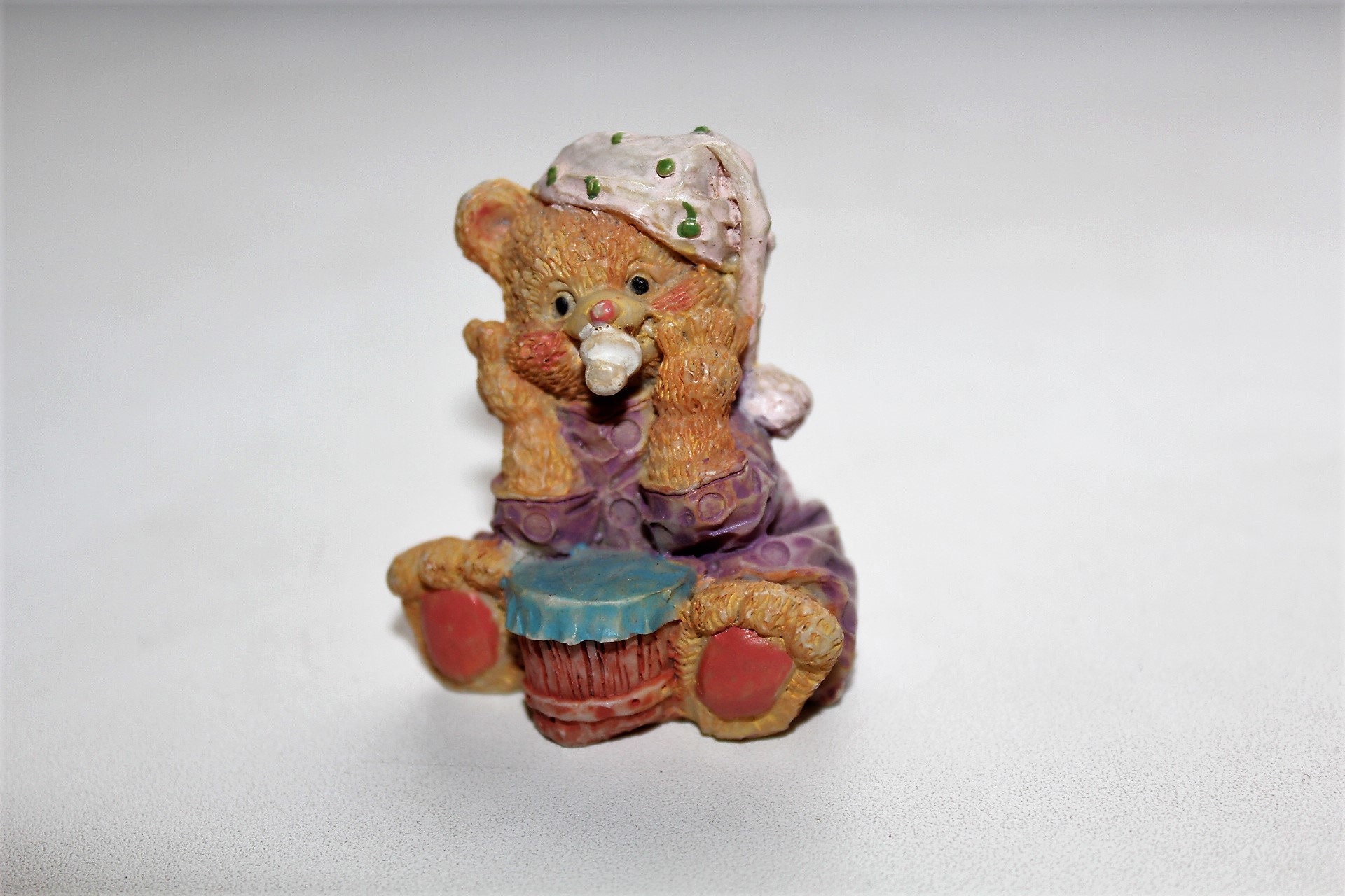 Vintage Teddy Bear Figurine Baby Bear Ceramic Figure Small - Etsy