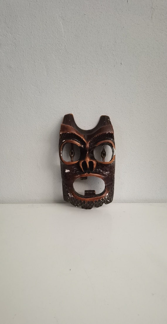 vintage ceramic devil mask - Gem