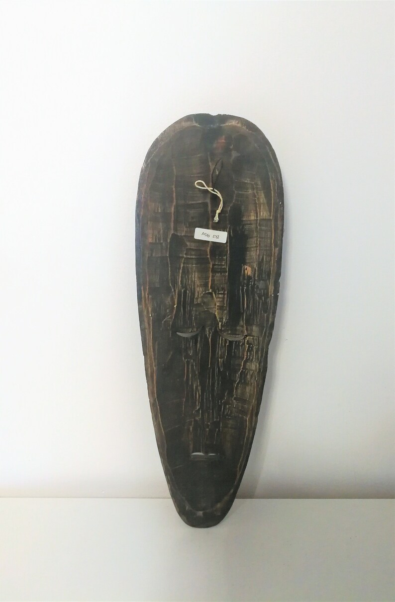 African Wooden Mask Wall Hanging Wooden Face Wall Plaque | Etsy