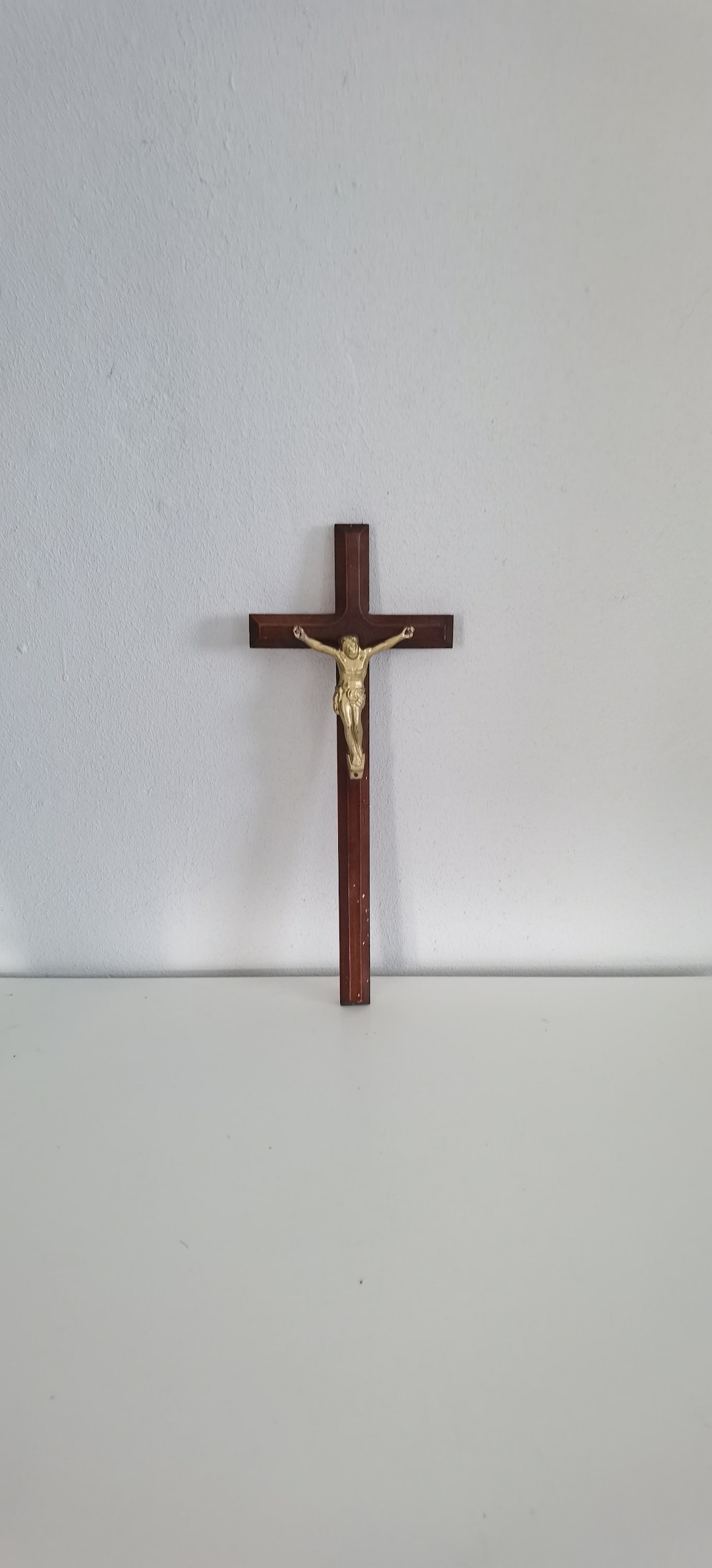 Large Vintage Crucifix, Jesus on the Cross, Wooden Cross, Religious ...