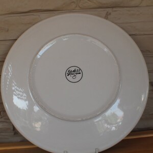 Stunning Large Ceramic Siaki Collectors Plate LILIES Flowers, Floral ...