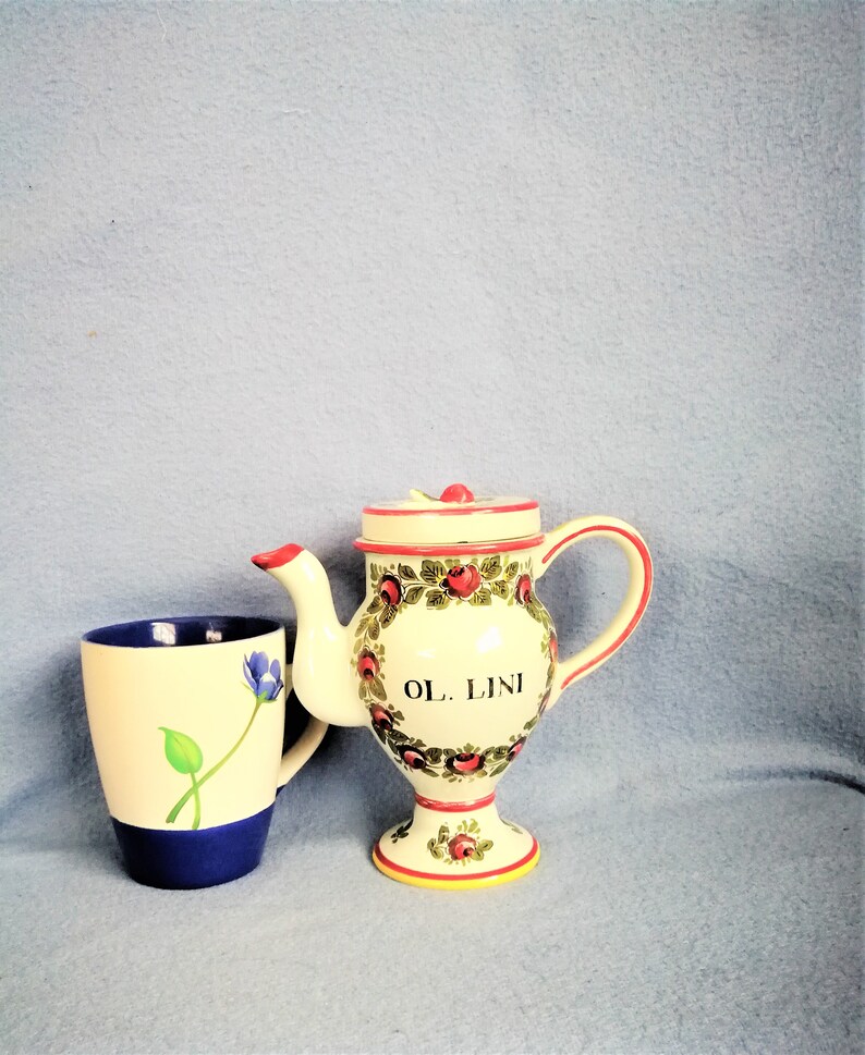 Vintage Holland Ceramic Ol.lini Pitcher Decanter Jug Antique - Etsy