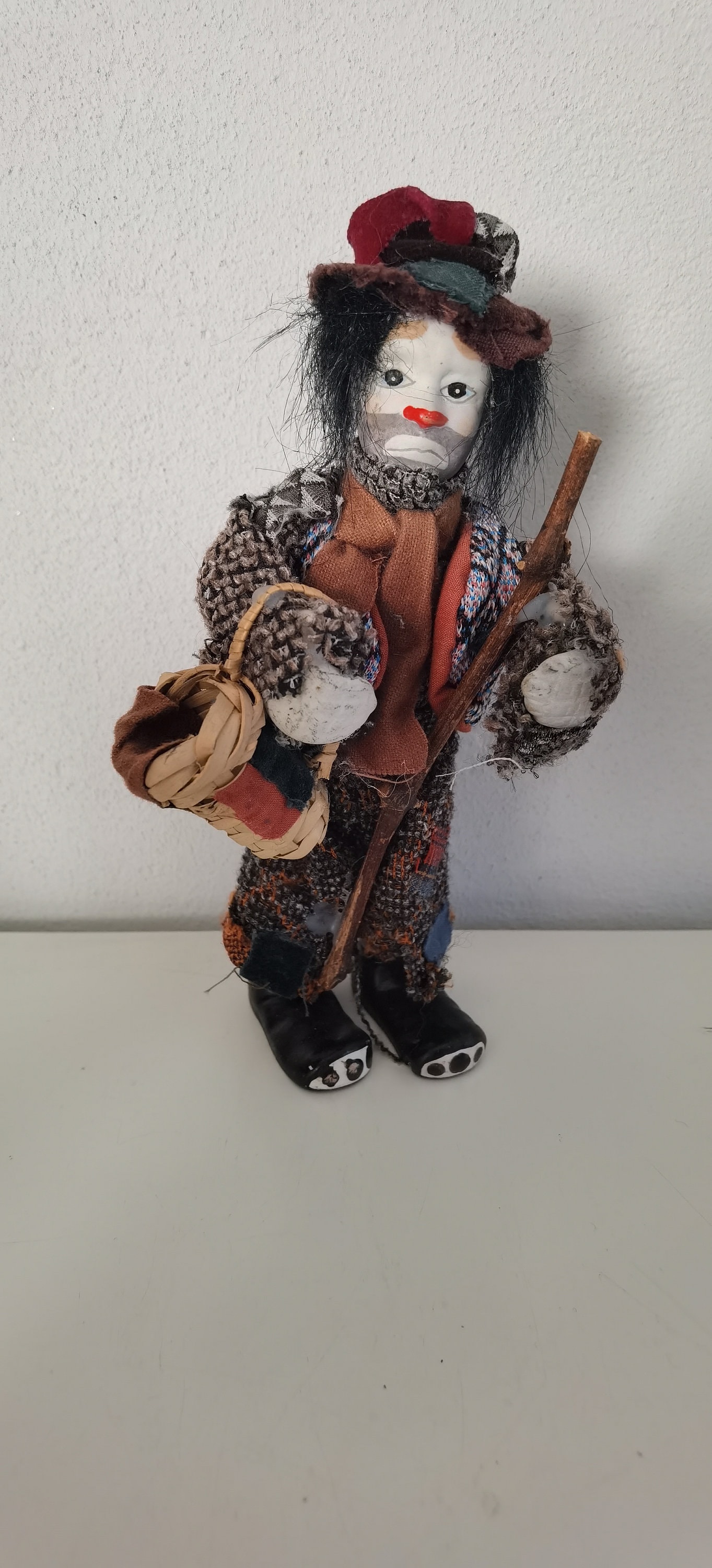 Vintage Homeless Porcelain Clown Clown Ceramic Figurine | Etsy