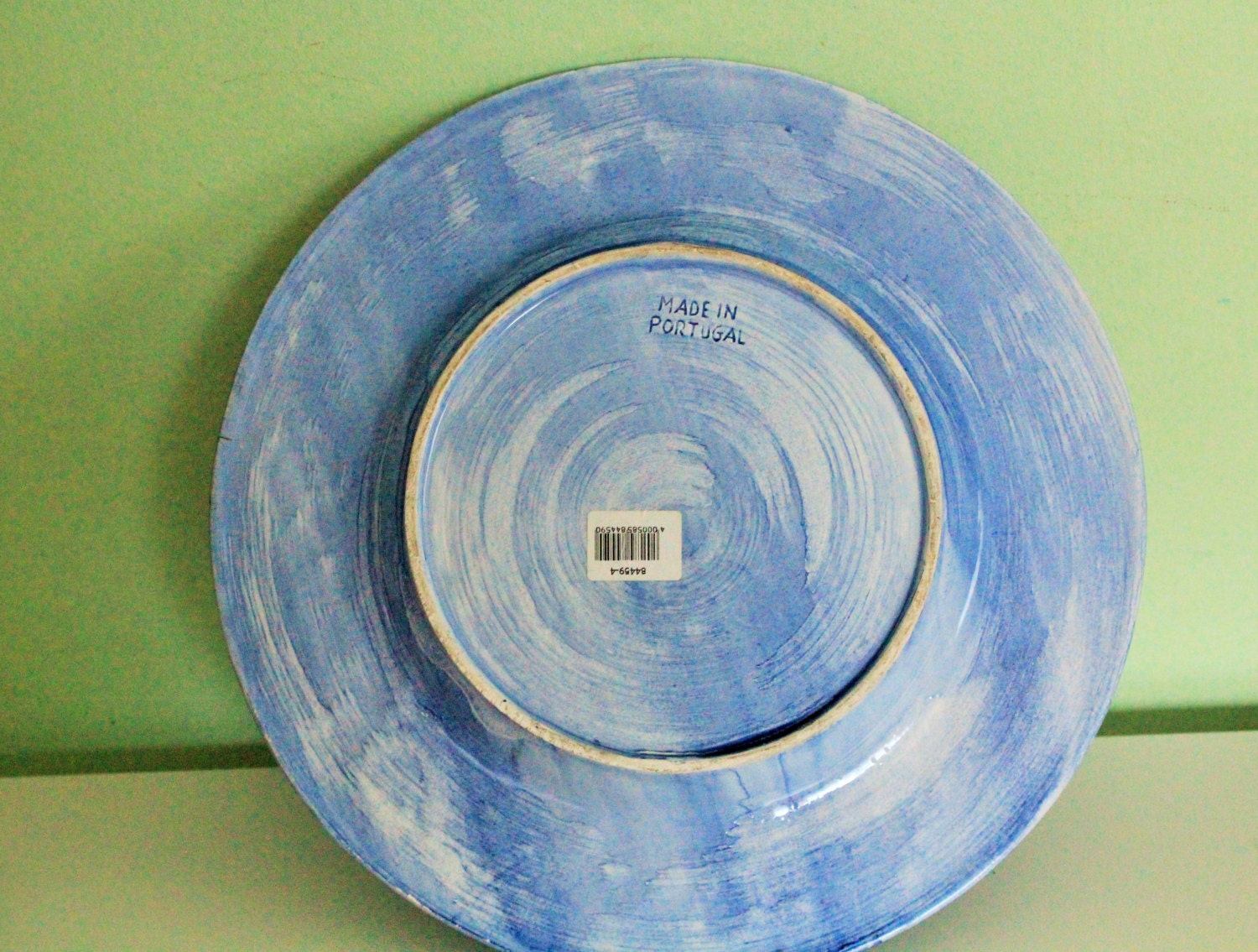 Large Vintage Portuguese Pottery Serving Plate Portugal Blue - Etsy