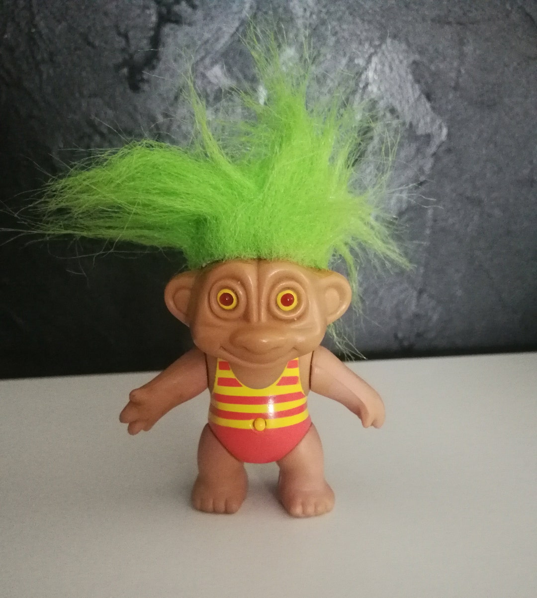 Troll Figure Soma Swimsuit , Small Trolls Doll Figure in Striped ...