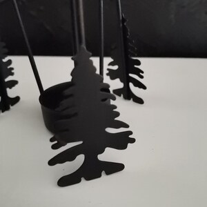 Vintage Swedish Black Metal Christmas Tree Candle Holder - Etsy