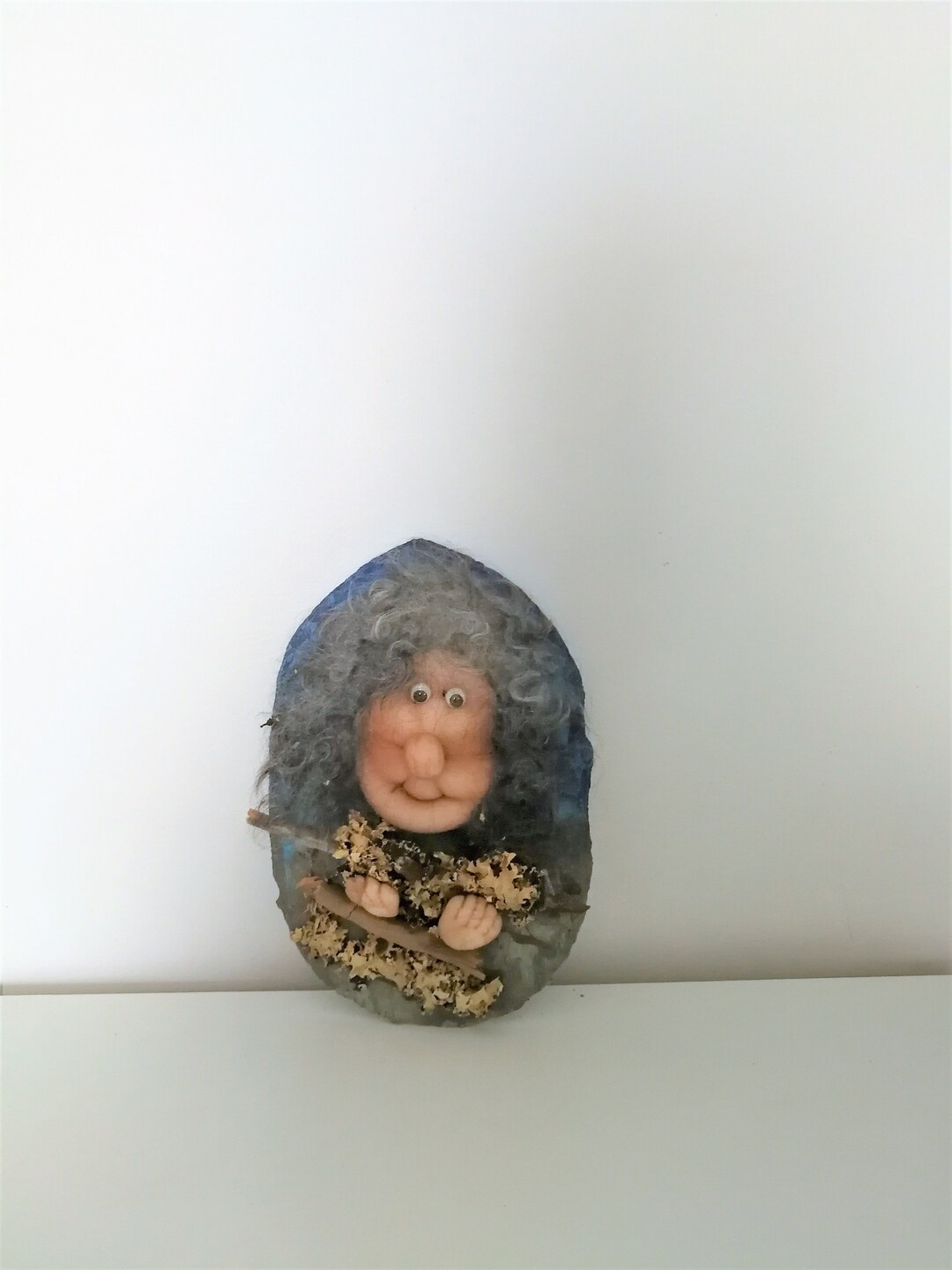 Antique Troll on Stone Plaque - Wall Decor - Lovers Troll - Home Decor ...