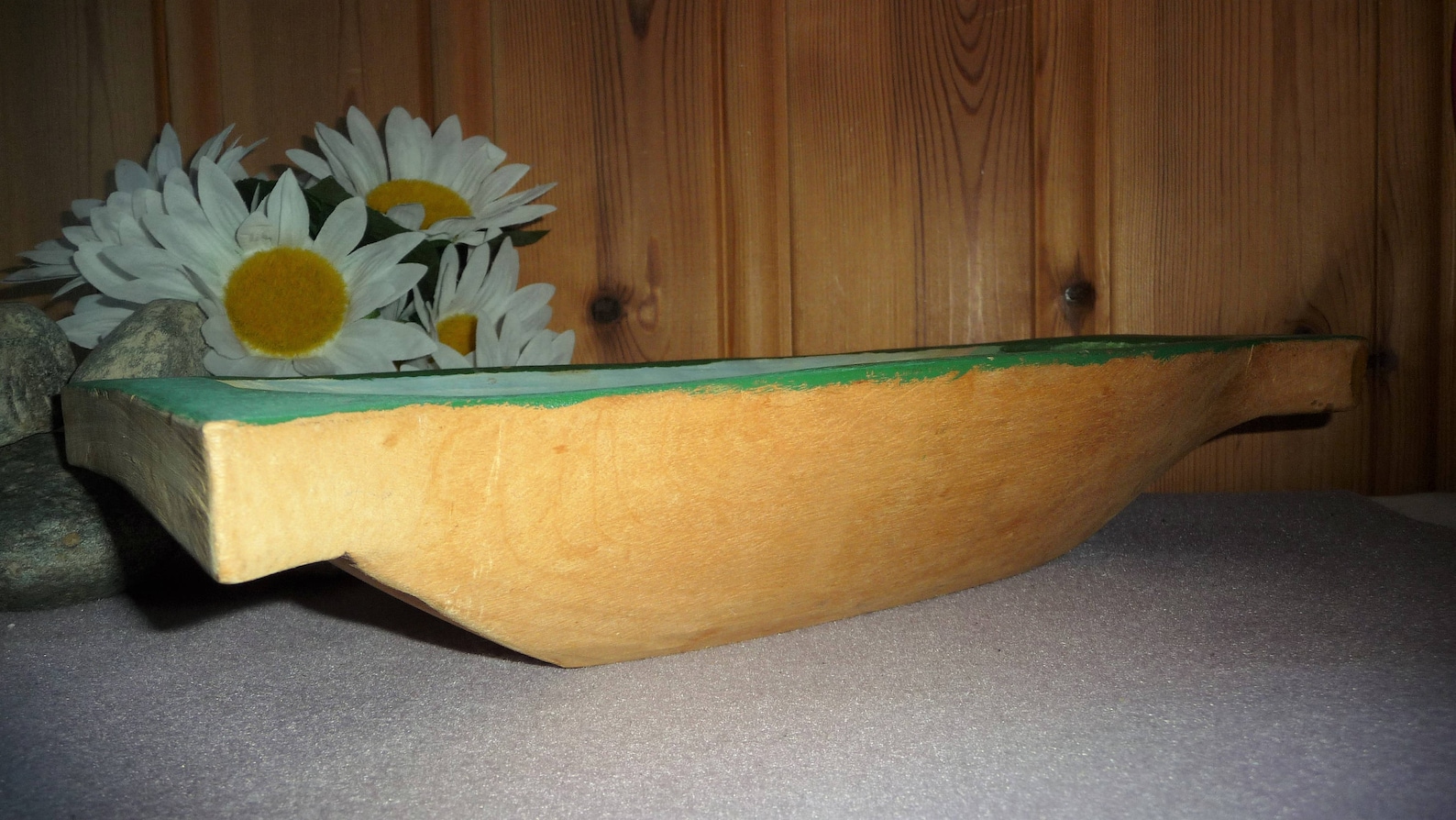 Vintage Large Norwegian Wooden Bowl Signed Hand Painted Trolls Norway ...