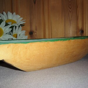 Vintage Large Norwegian Wooden Bowl Signed Hand Painted Trolls Norway ...