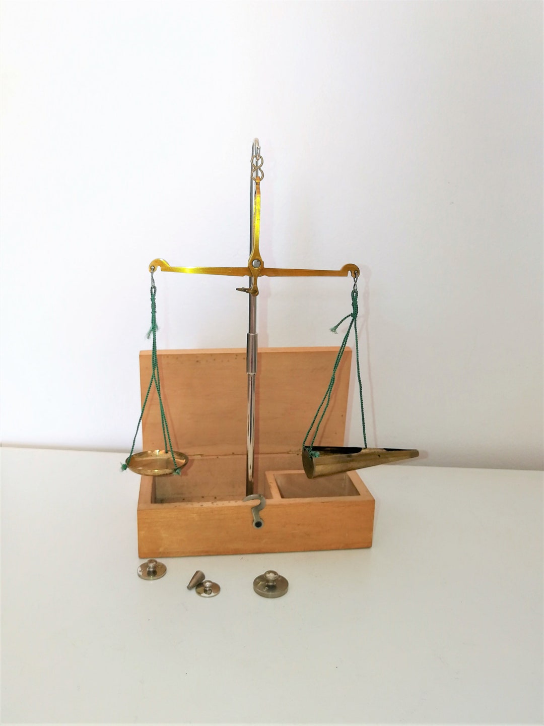 Brass Scales- Vintage Weighing Scales Home Decor/scale With Scale Box ...