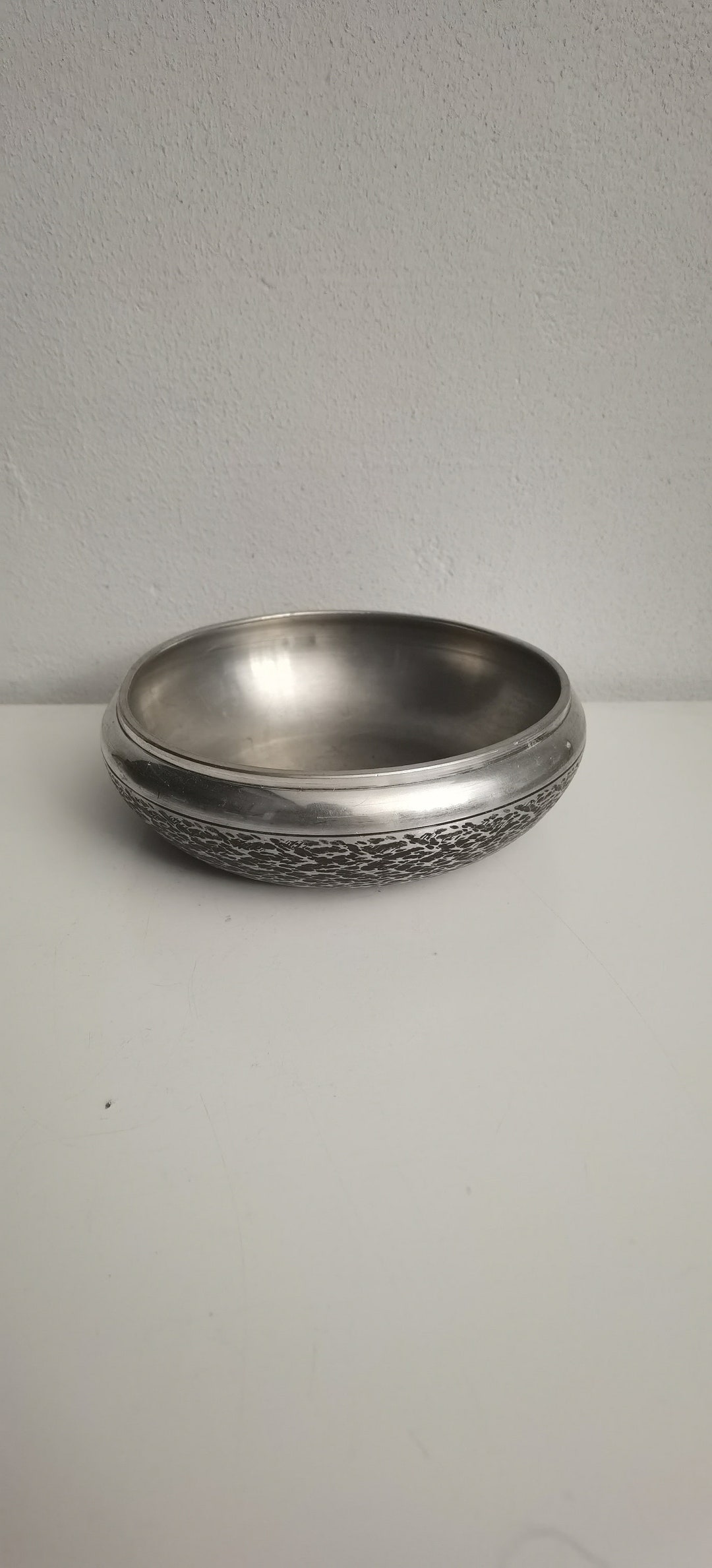 Vintage Norwegian Pewter Bowl , Norway Norge Tinn Viking Bowl ...