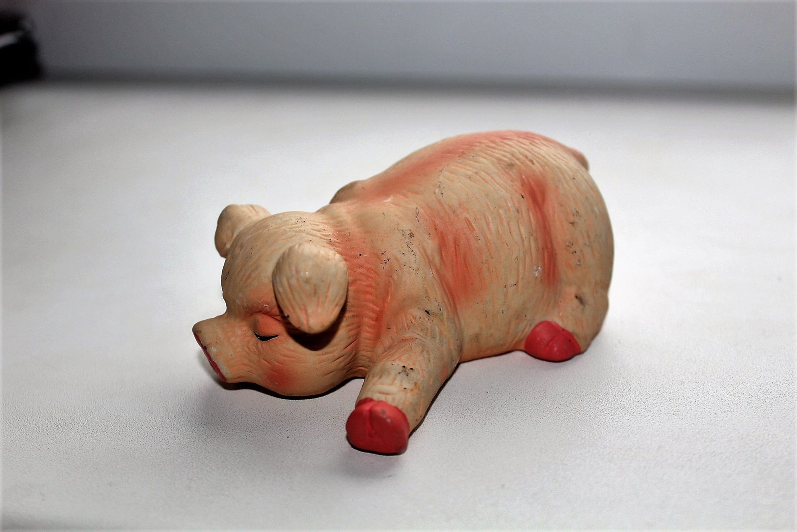 Vintage Ceramic Sleeping Pig Figurine Funny Collectors Pig - Etsy