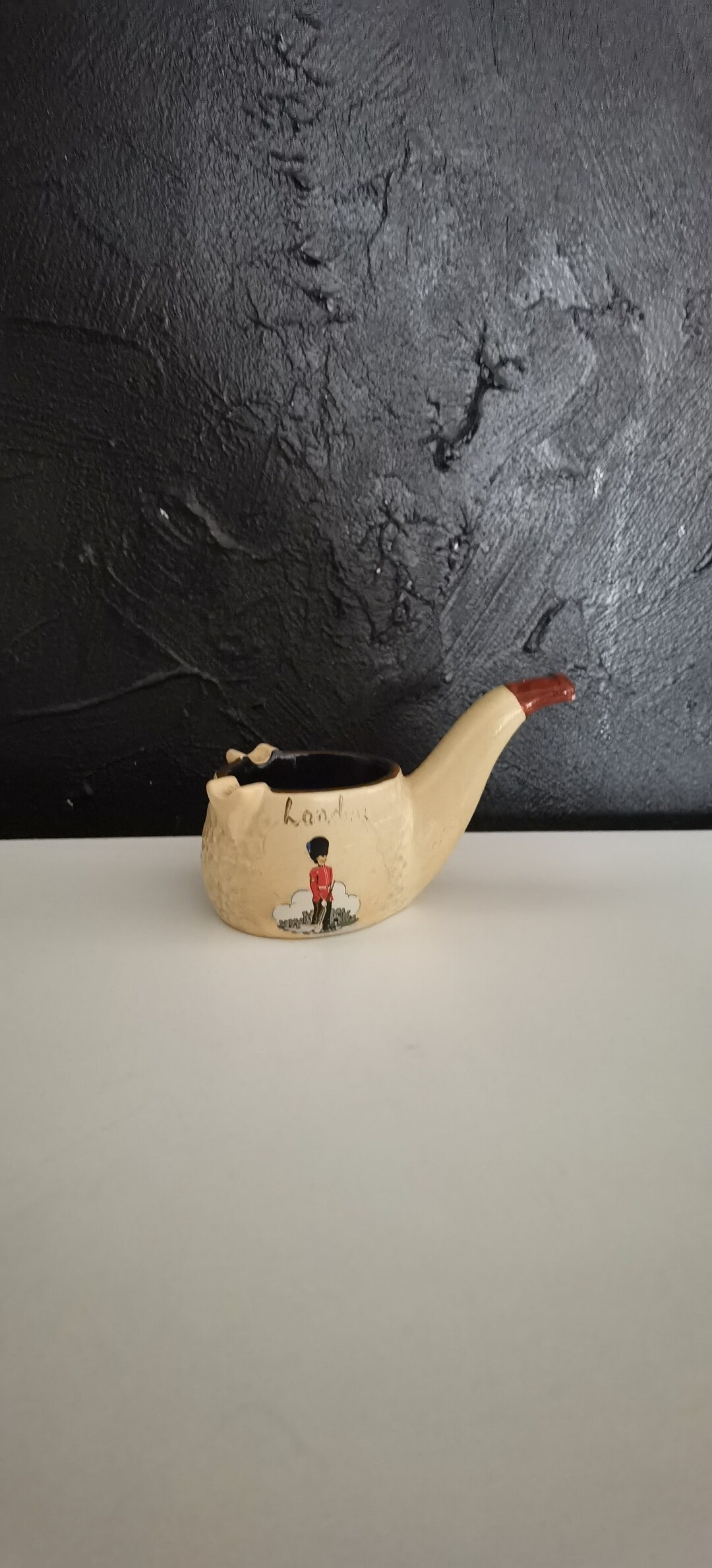 Vintage Pipe Shaped Ashtray, Ceramic Pipe Ashtray, Home Decor - Ceramic ...