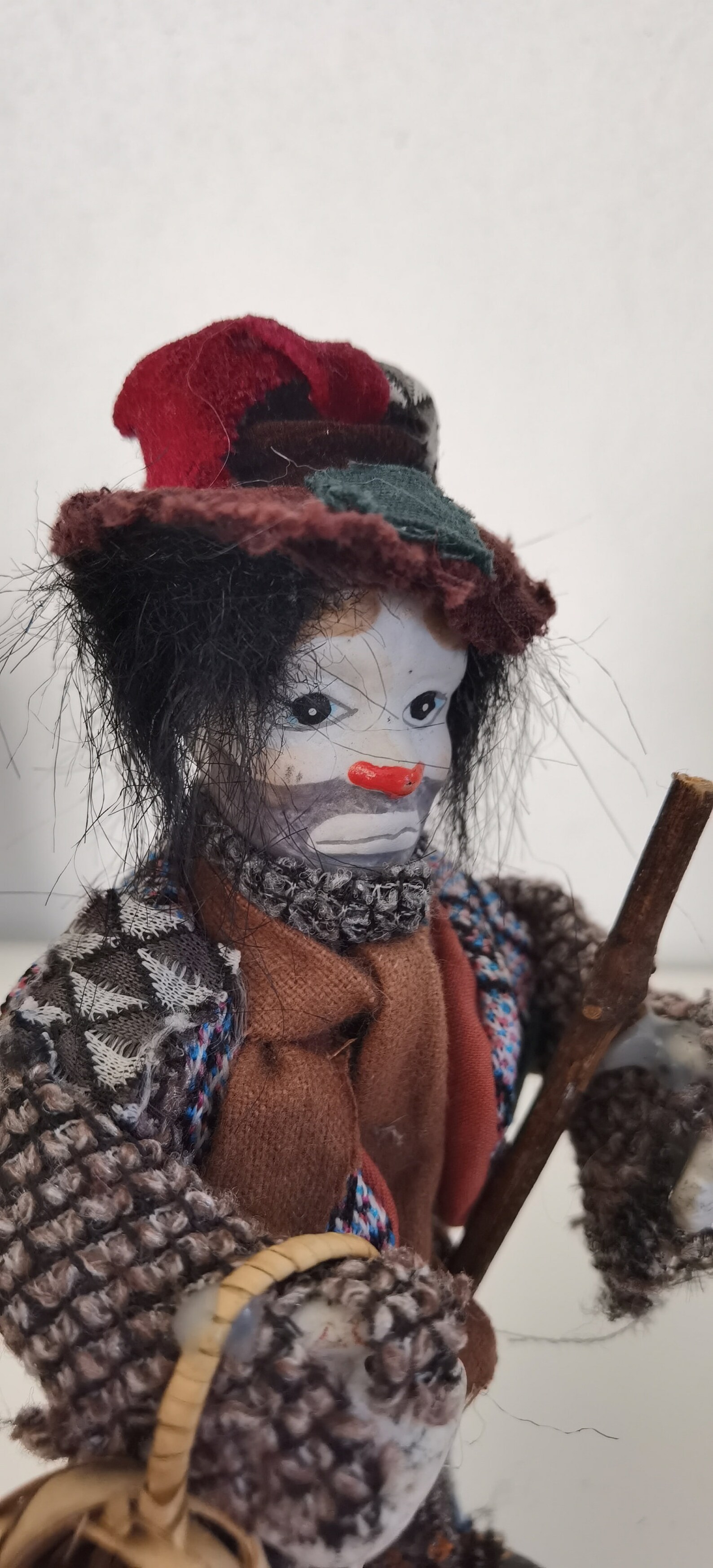 Vintage Homeless Porcelain Clown, Clown Ceramic Figurine , Clown Lover ...
