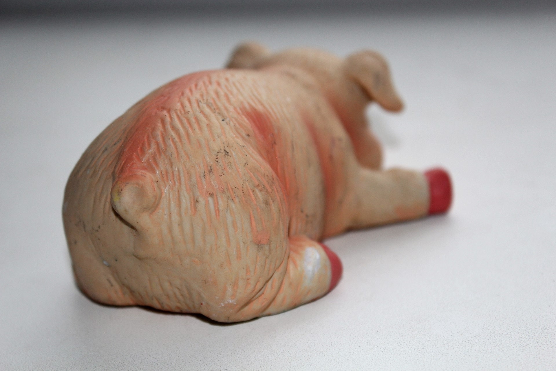 Vintage Ceramic Sleeping Pig Figurine Funny Collectors Pig - Etsy