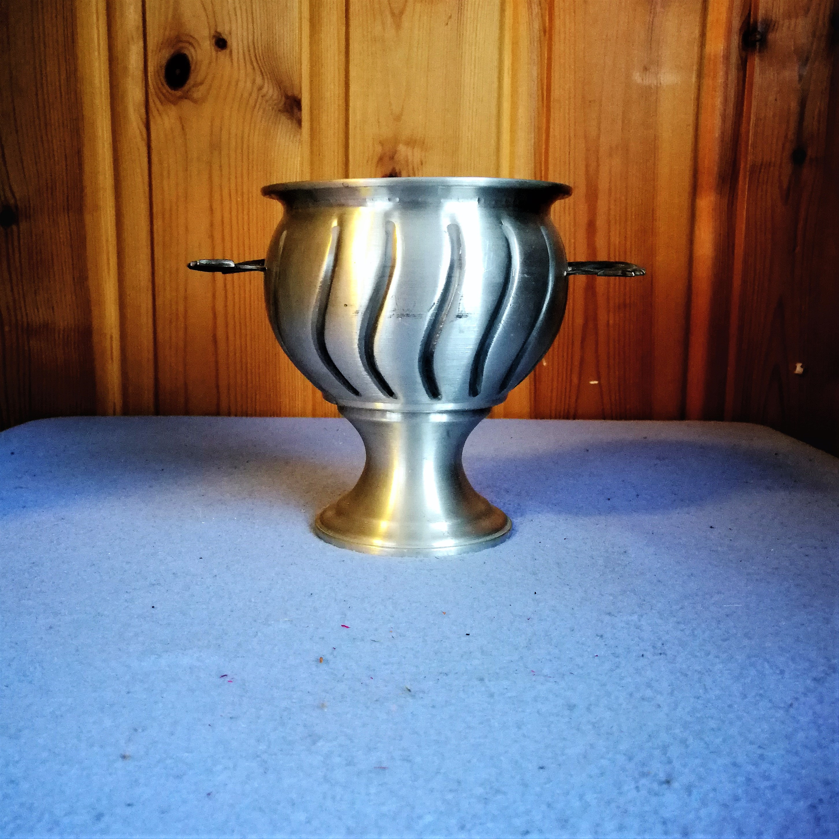 Vintage Norwegian Pewter Planter Pot, Norway Tinn Plant Vase, Metal ...