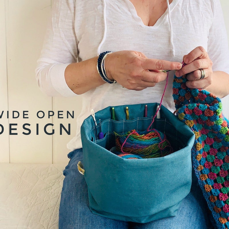 Crochet Project Bag - Etsy