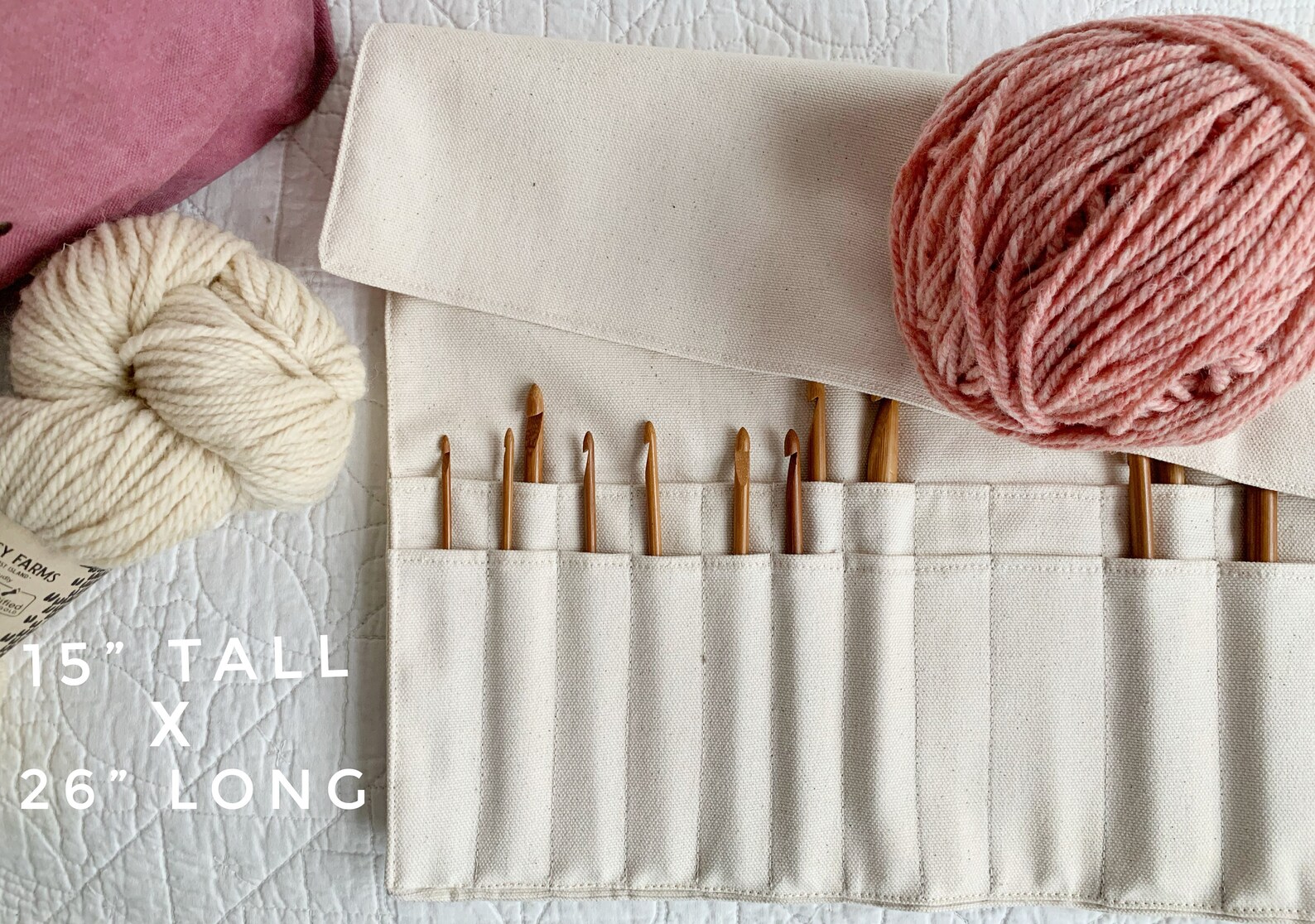 Crochet Hook Organizer, Gift for Crocheter With Lots of Room for ...