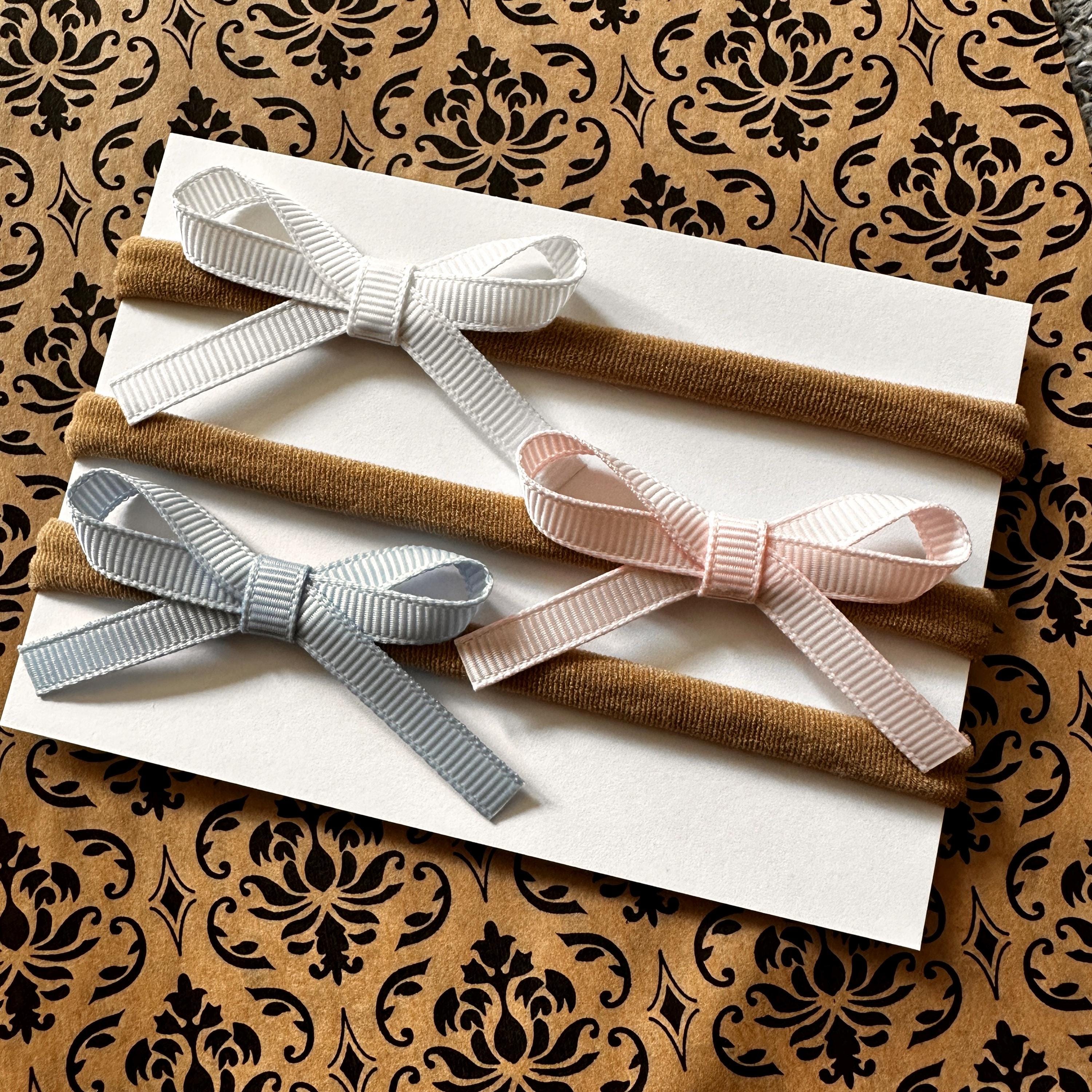 New Baby Bow, Grosgrain Ribbon Bow Headbands, Baby Bows, Infant Bows ...