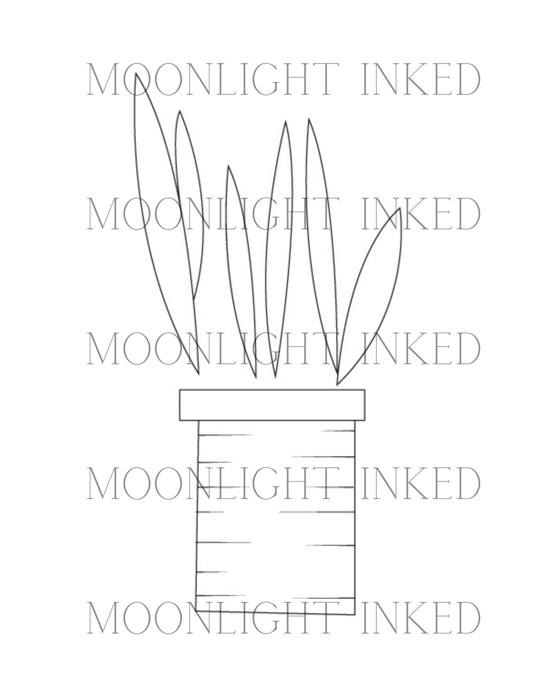 20 Simple Plant Coloring Pages Offer a Calming Coloring Experience, - Etsy