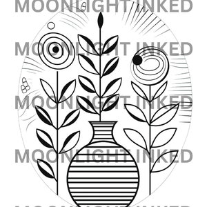 50 Minimalist Plant Coloring Pages Featuring Elegantly Simple Designs ...