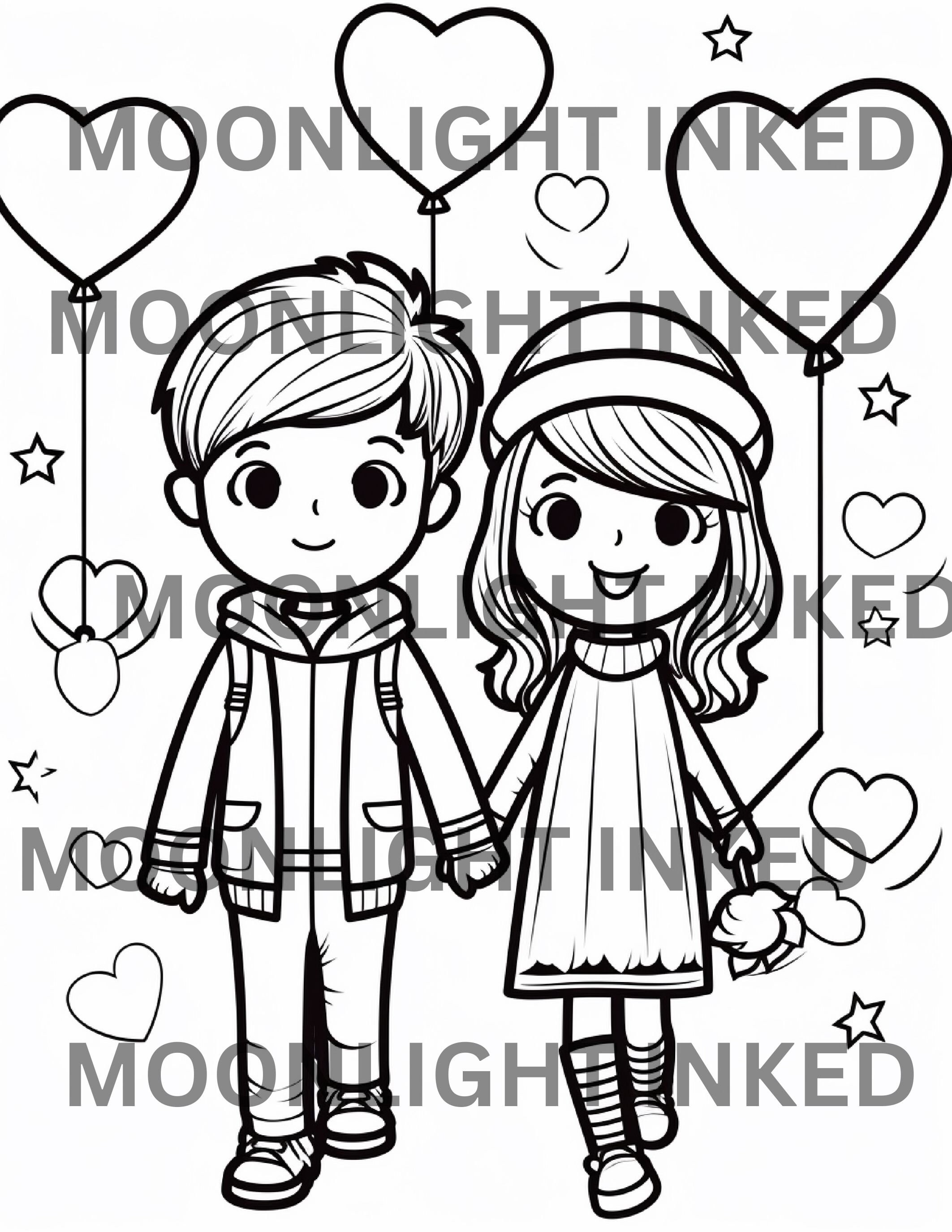 85 Valentine's Day Coloring Pages With Love Adorned in These Intricate ...