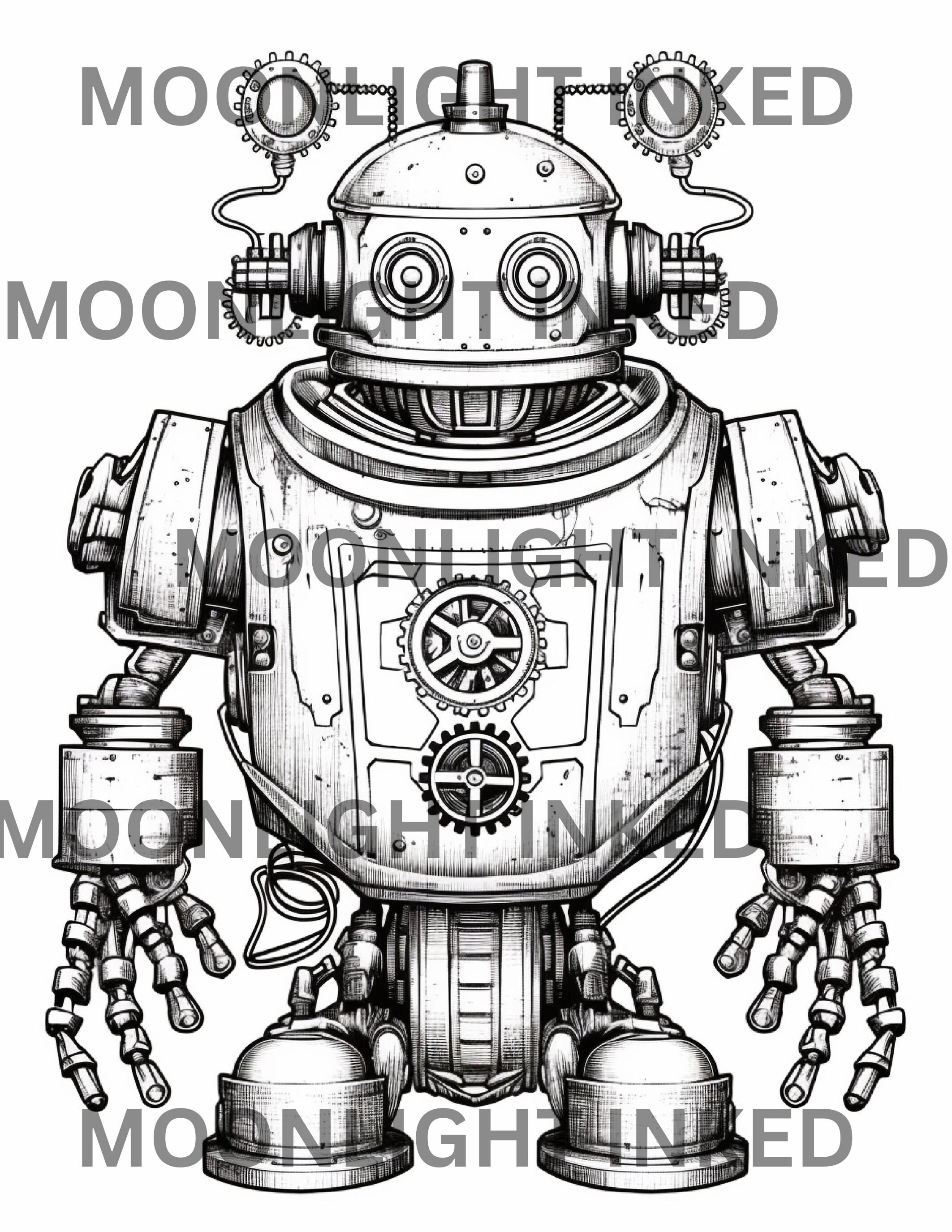40 Mechanical Steampunk Robots - Etsy