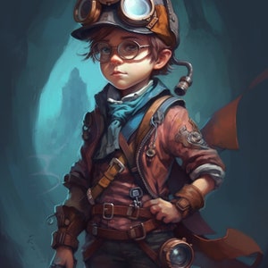 52 Steampunk Kids Coloring Pages - Etsy