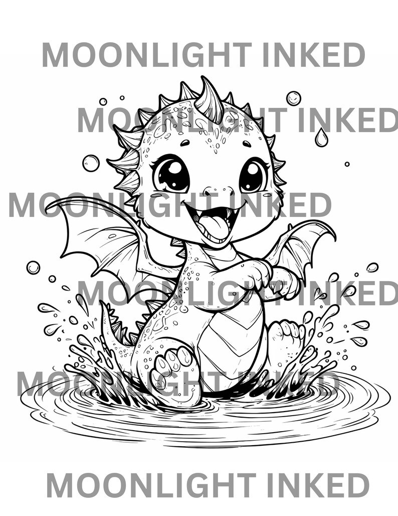 61 Pages of Whimsical Baby Dragons. Charming Mythical Companions Await ...