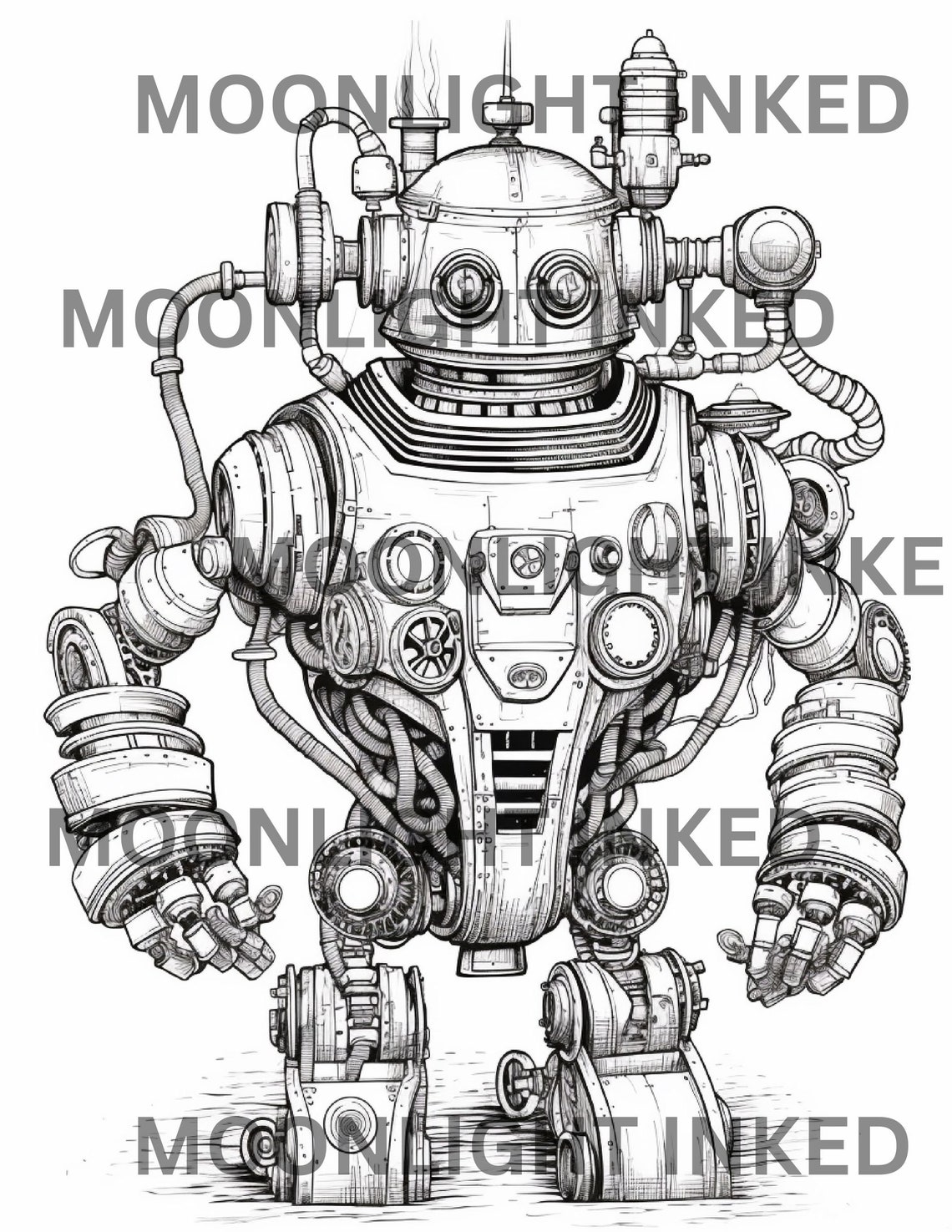 40 Mechanical Steampunk Robots - Etsy