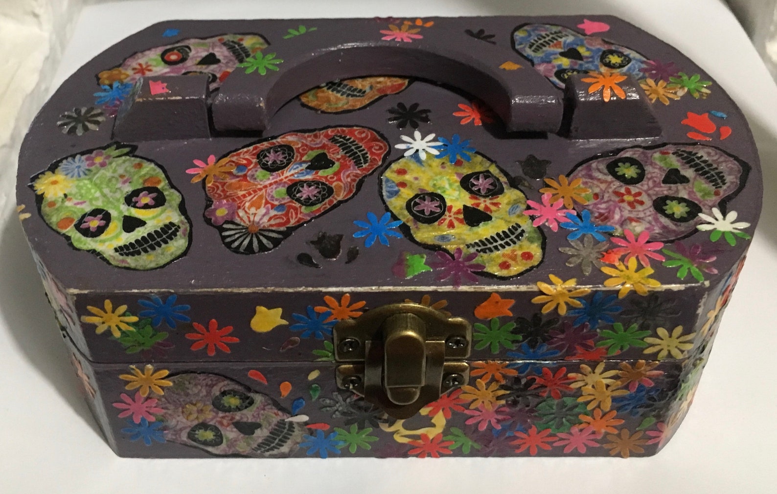 Dia De Los Muertos day of the Dead Keepsake Box - Etsy