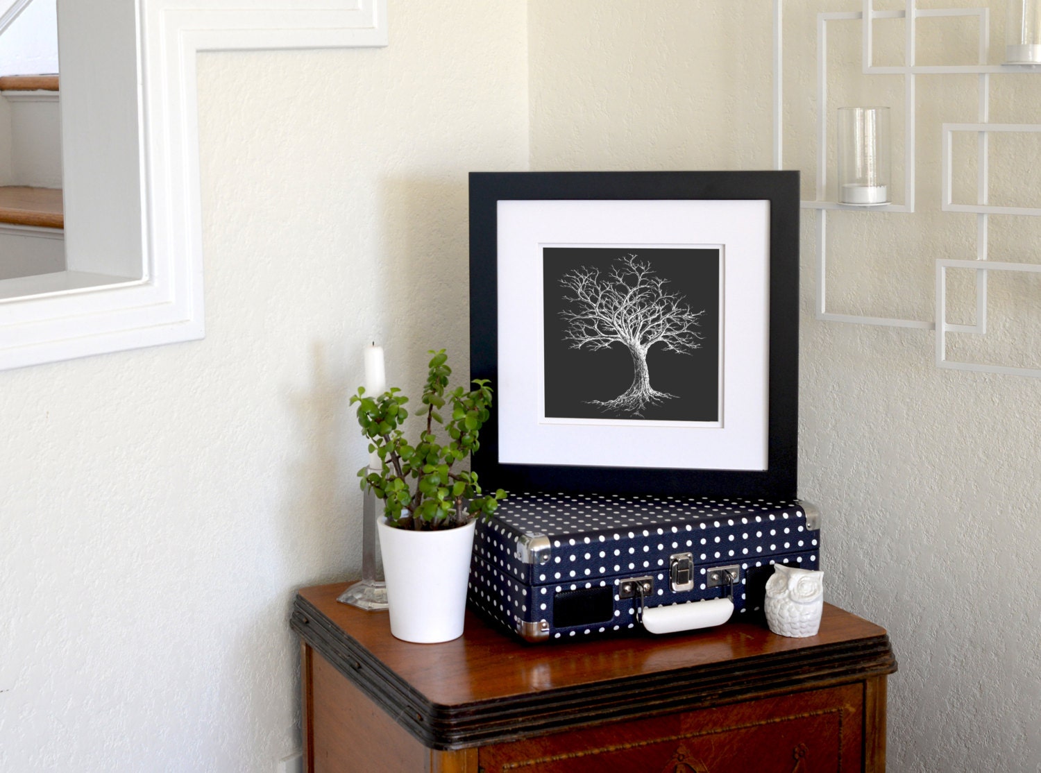 Winter Tree Inverted Freehand Ink Drawing Limited Edition Print, Signed ...