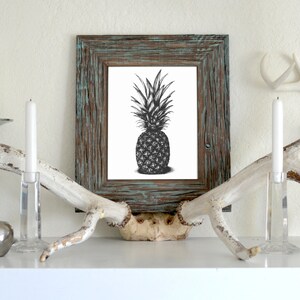 Pineapple Freehand Ink Drawing Limited Edition Print, Signed, Numbered ...