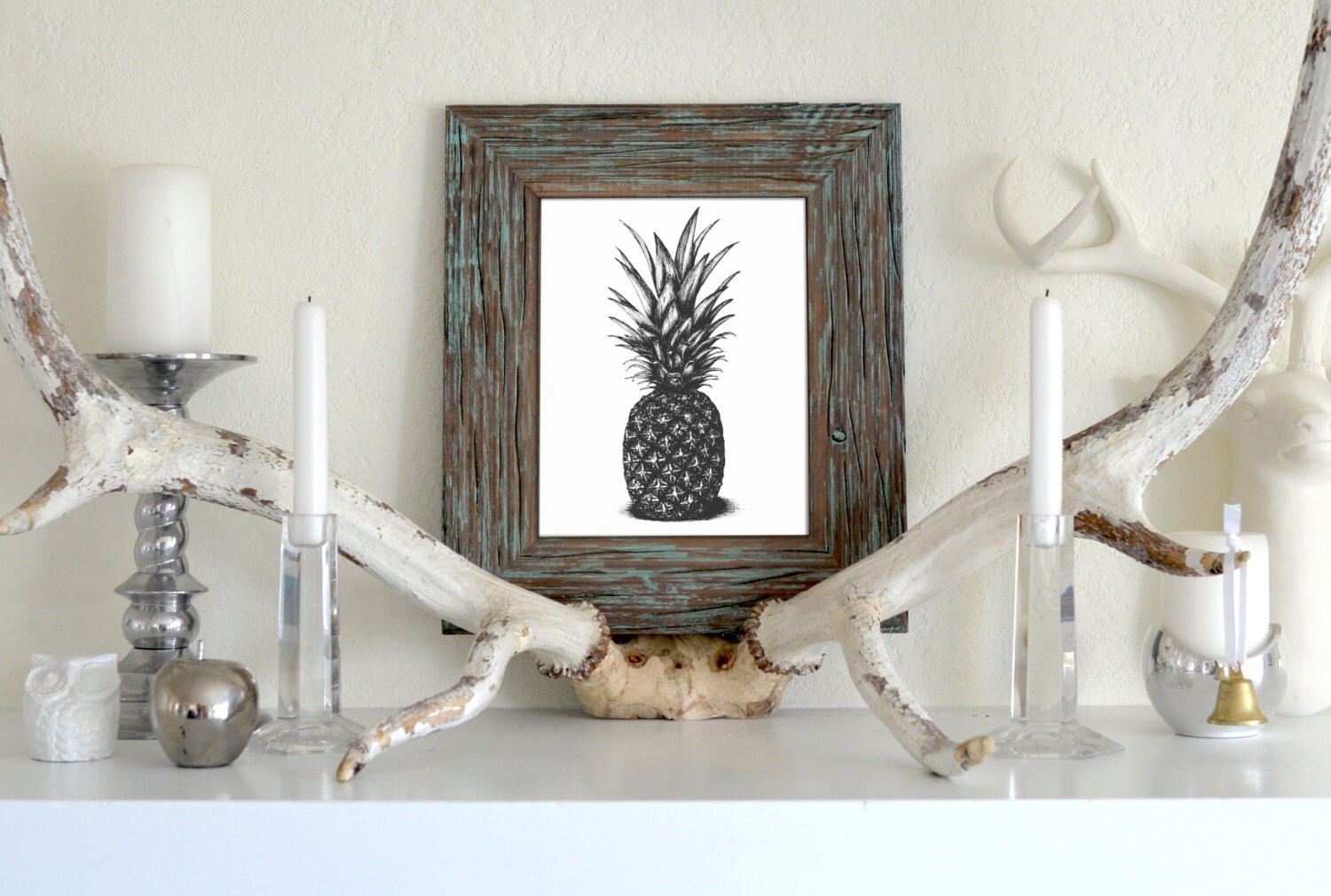 Pineapple Freehand Ink Drawing Limited Edition Print, Signed, Numbered ...