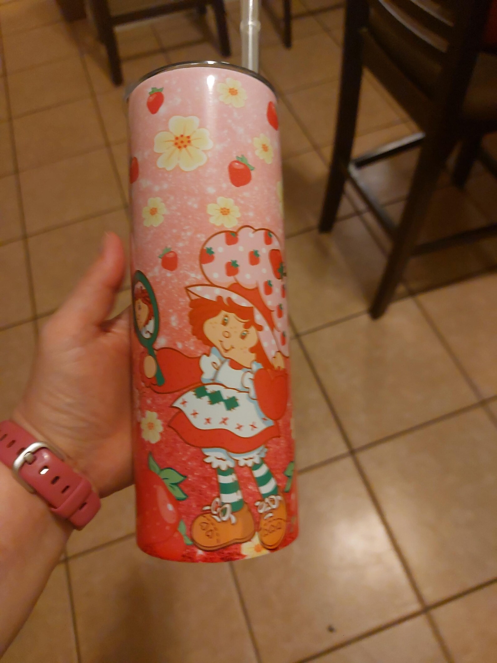Strawberry Shortcake Tumbler - Etsy