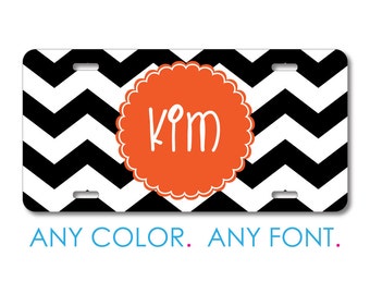 Custom License Plate Personalized Monogram Aluminum Full | Etsy