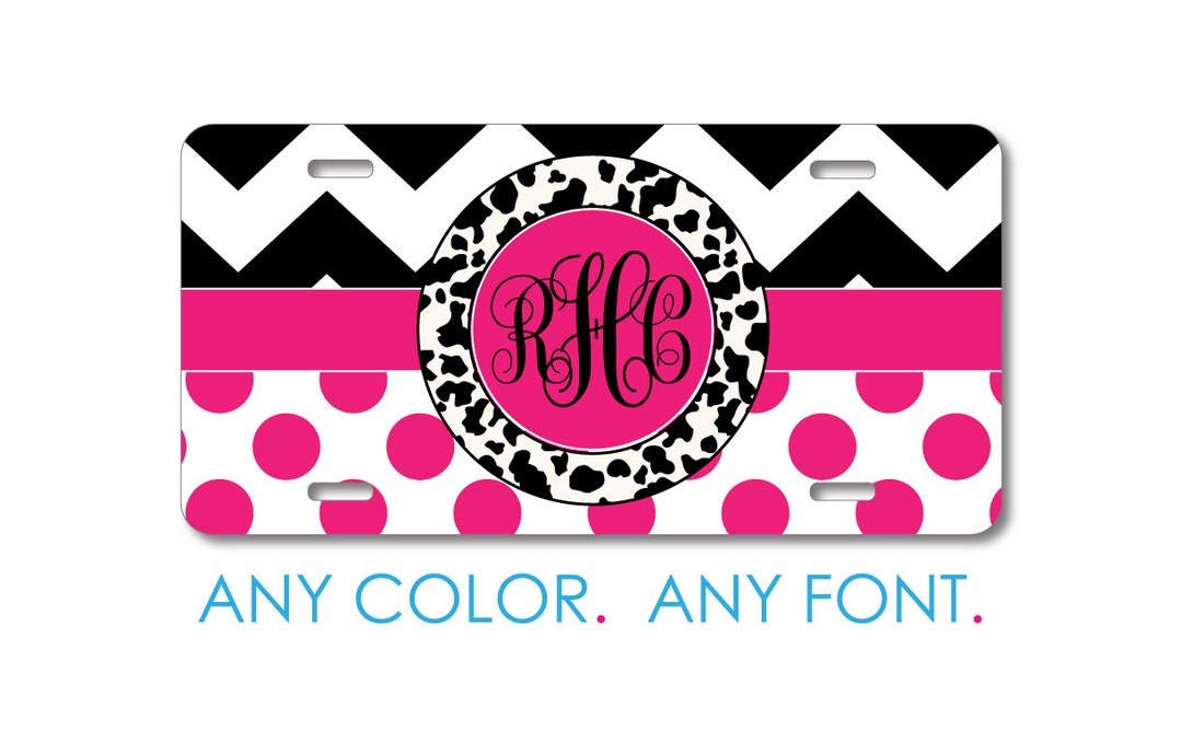 Custom License Plate Front Car Tag, Aluminum or Plastic Personalized ...