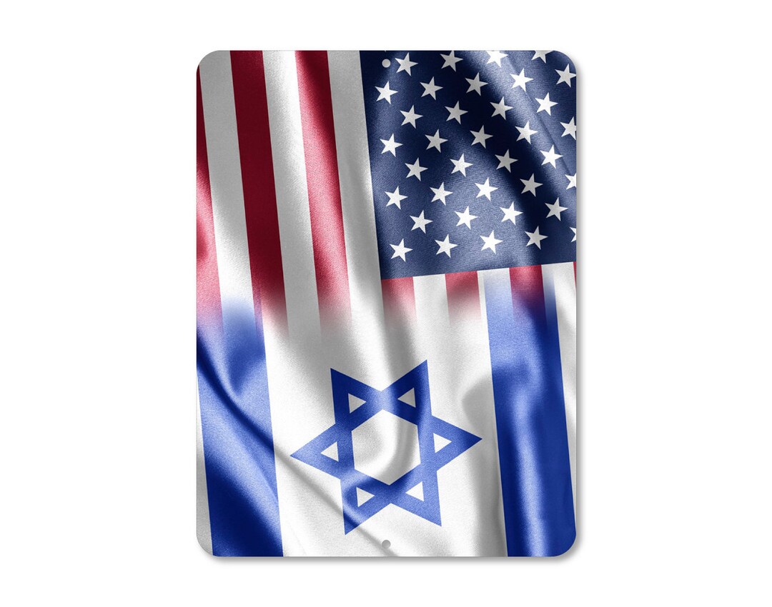 USA and Israel Flag Sign - CUSTOM - USA and Israel / American and ...