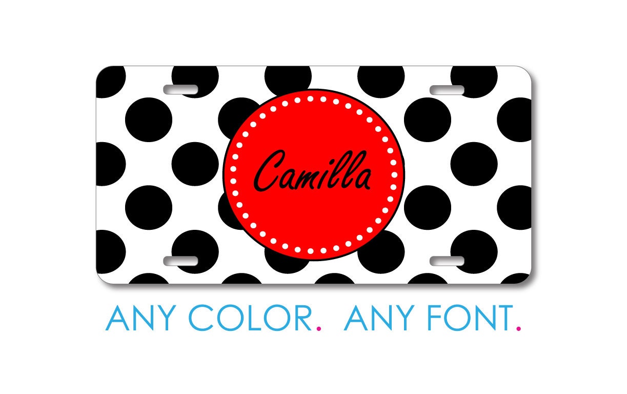 Custom License Plate Front Car Tag Aluminum or Plastic | Etsy