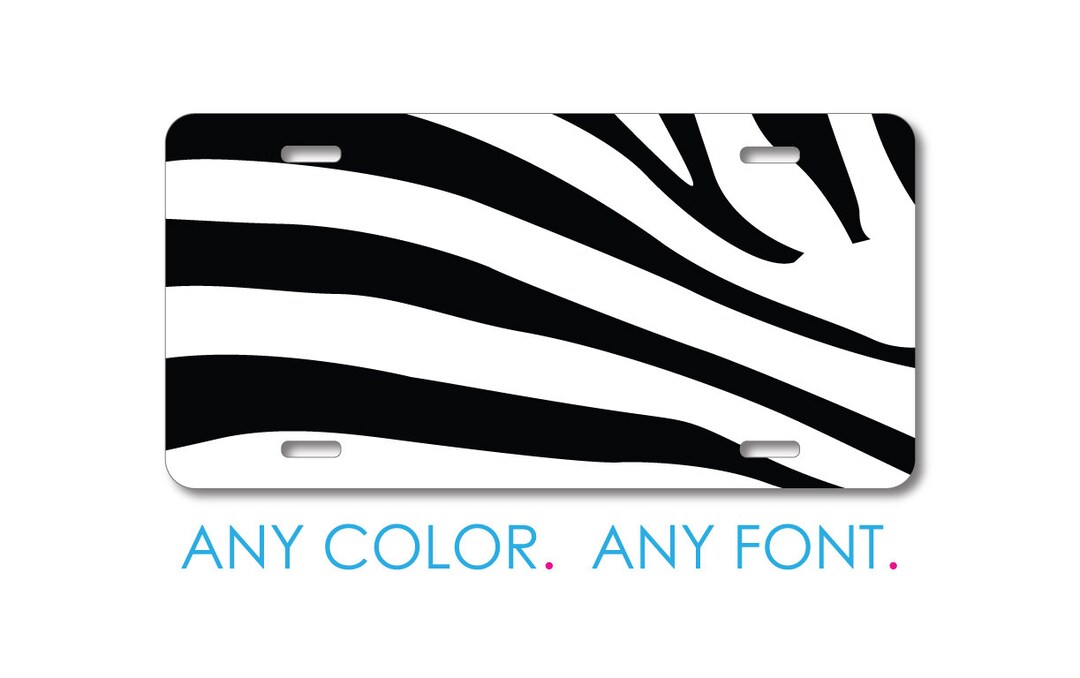 Custom License Plate Front Car Tag, Aluminum or Plastic - Personalized ...