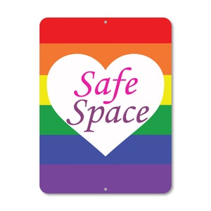 Safe Space - CUSTOM - LGBTQ+ / Pride Flag - Any Color - 9" X 12 ...